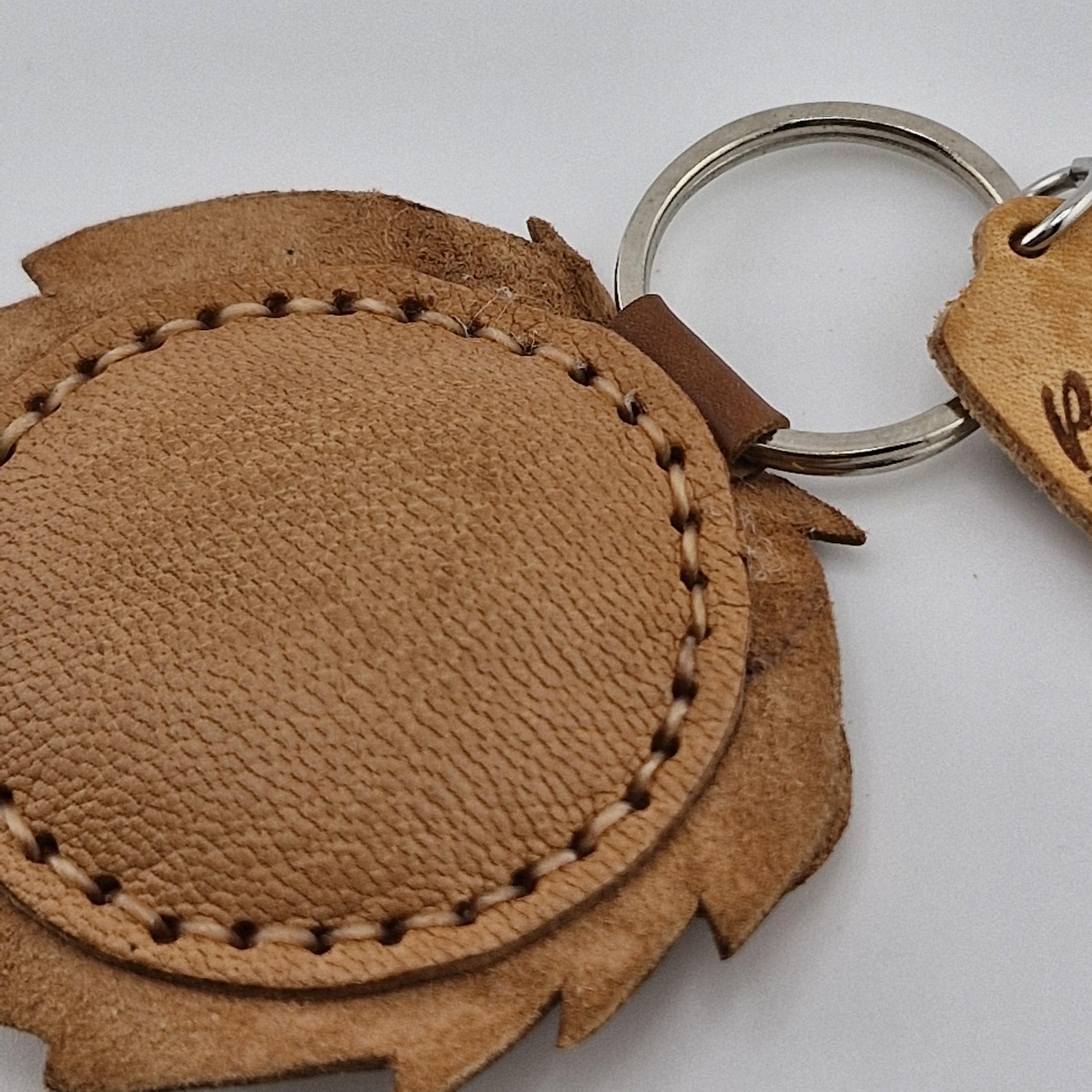 Handstitched Leather Lion Keychain | Safari Animal Key Fob - Etsy