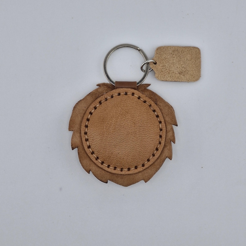 Handstitched Leather Lion Keychain | Safari Animal Key Fob - Etsy