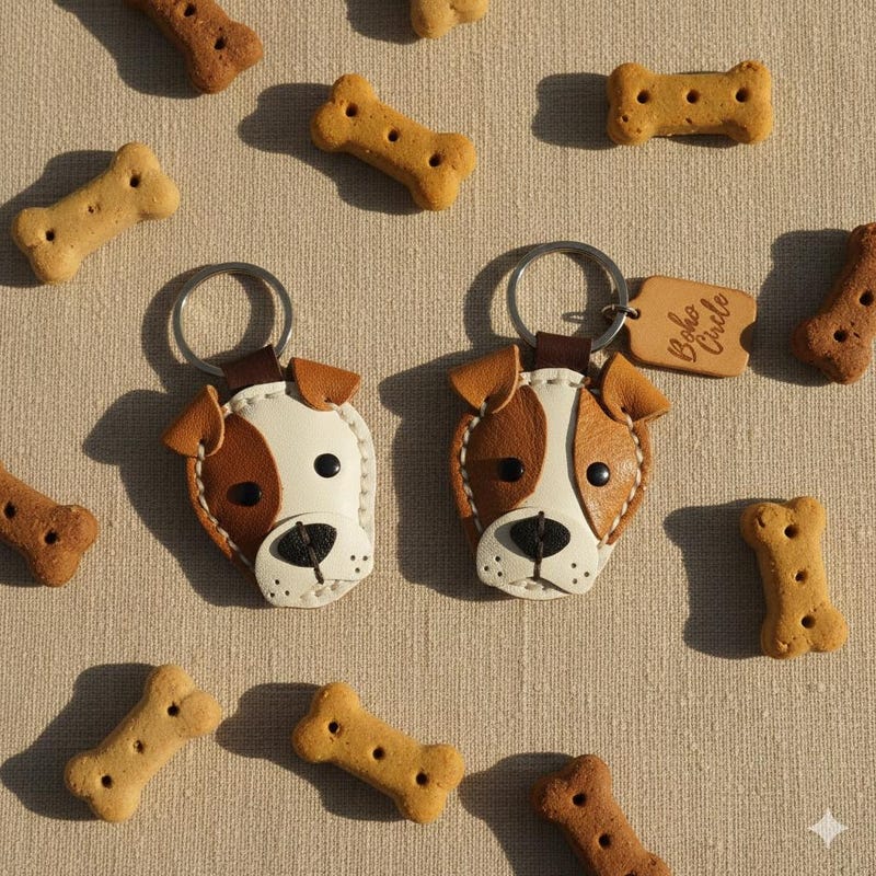 Stitched Dog Keychain - Etsy UK
