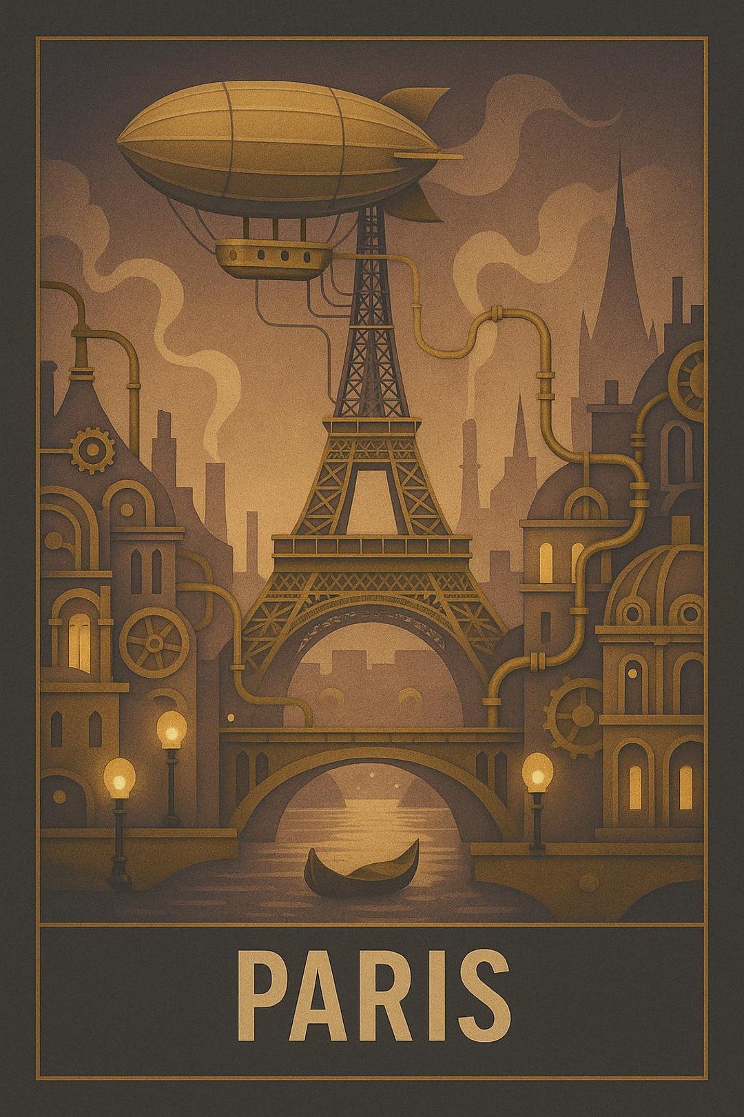 Paris - Steampunk Art Digital Download File - Etsy