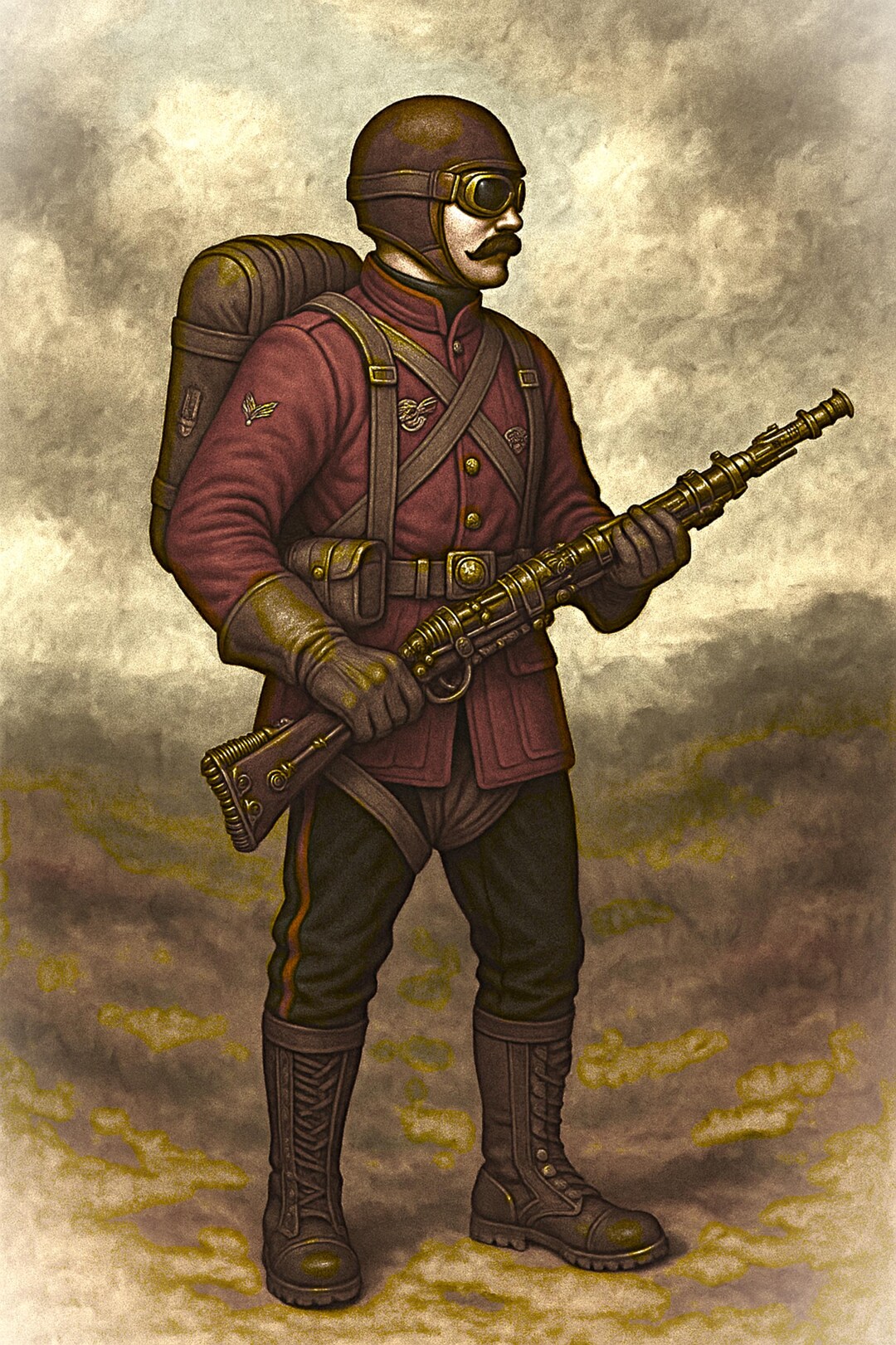 Steampunk Military No.5 Royal Airship Infantry (parachute) - Art ...