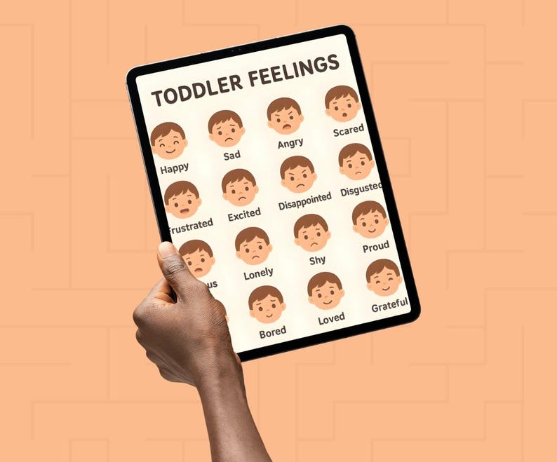 Printable Feelings Emotions Charts for Kids | Toddler Feeling Chart ...