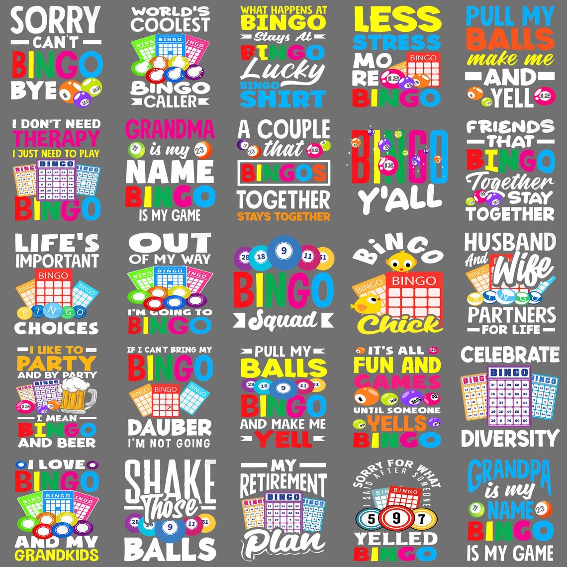 Bingo Fans PNG Dedicated Games and Jackpot Clipart Sublimation Digital ...