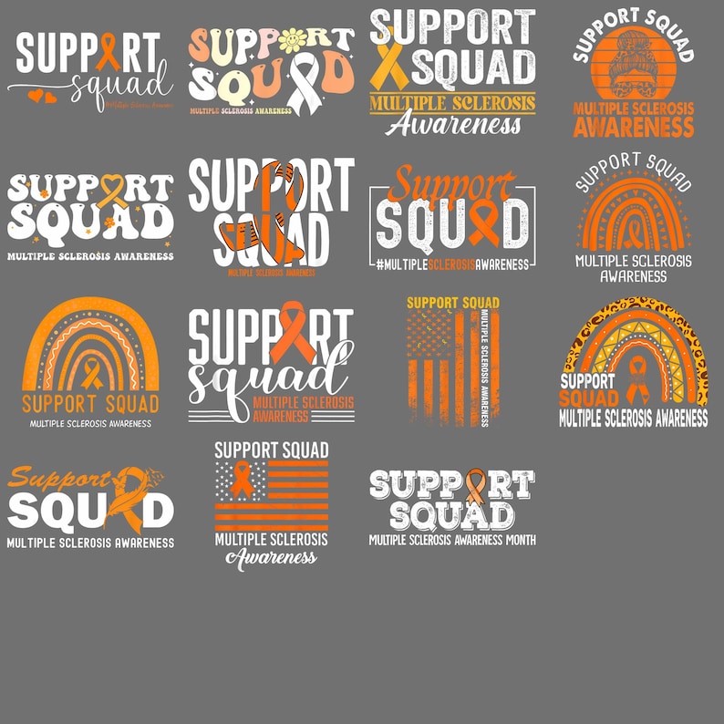Support Squad Multiple Sclerosis Awareness Month PNG – MS Support ...