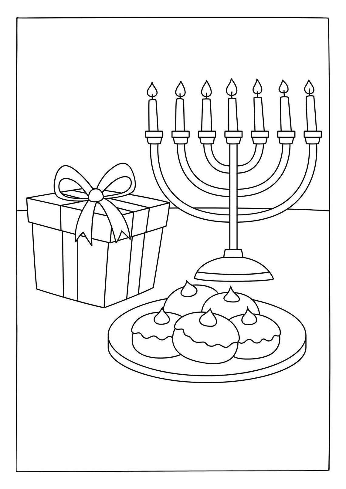 Hanukkah Coloring Pages - Set of 15 Chanukah Activity Sheets (instant ...