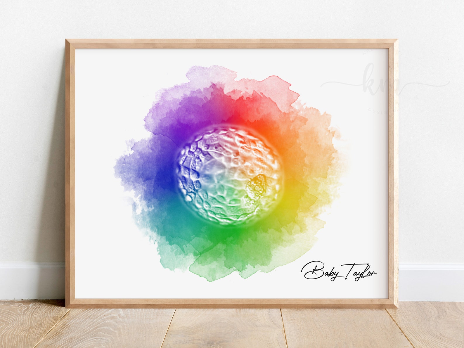 Rainbow Baby Custom IVF Embryo Art, Father's Day Gift, Baby Keepsake ...