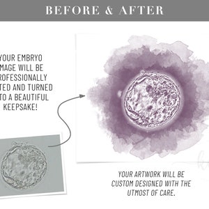 Watercolor Embryo Art, Baby Keepsake Print, Custom Baby Shower Gifts ...
