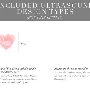 Ultrasound DIGITAL FILE Single Image Designs Custom Baby - Etsy
