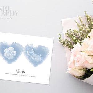 Custom IVF Embryo Art Ultrasound Watercolor Heart Sonogram - Etsy