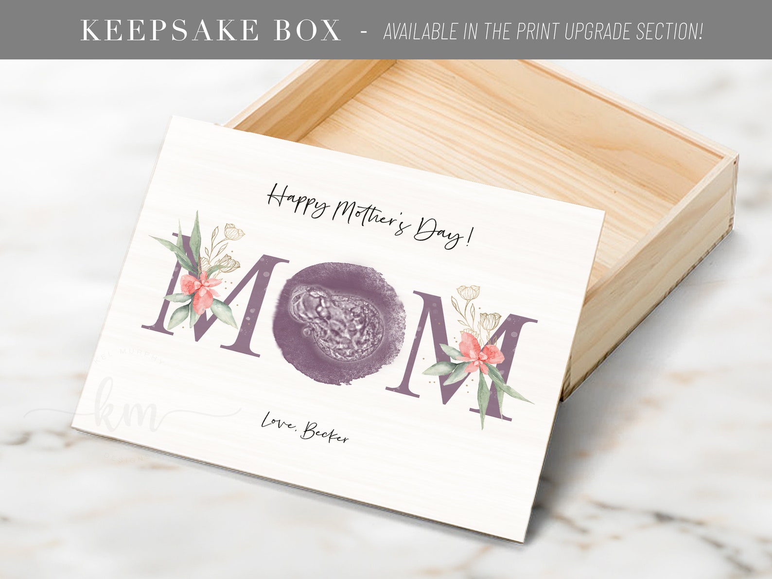 Watercolor Embryo Art, Mother's Day Gift, Baby Keepsake Print, Custom ...