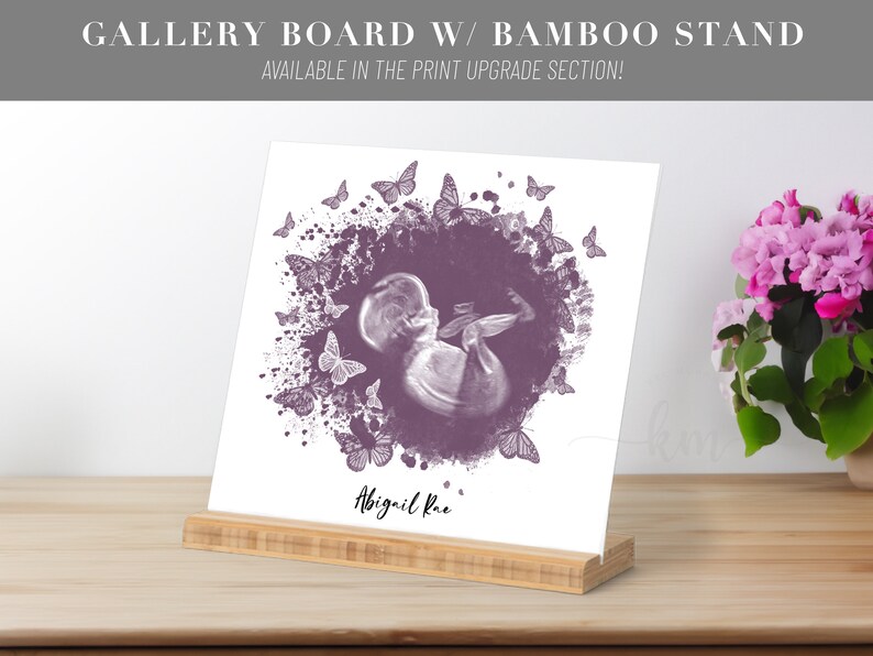 Butterfly Watercolor Ultrasound Art, Infant Loss Keepsake, Baby ...