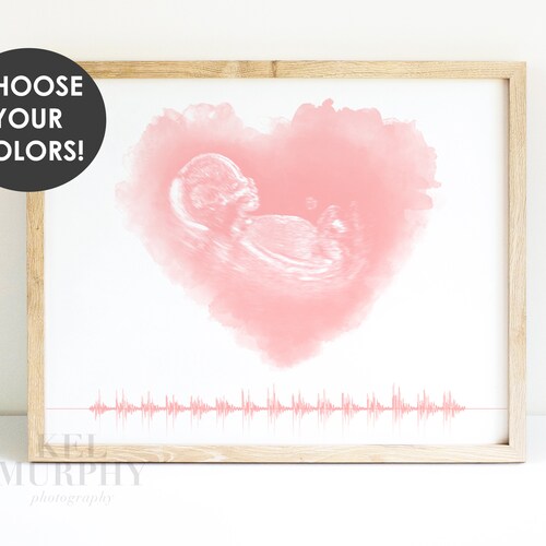 Baby Heartbeat Soundwave: Heart Beat Print New Baby Gift - Etsy