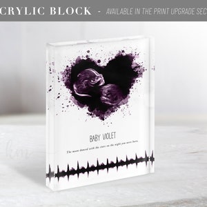 Ultrasound Baby Heartbeat Soundwave Art, Custom Baby Keepsake, Heart ...