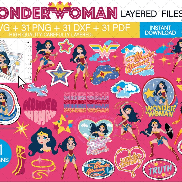 Wonderwoman Art - Etsy