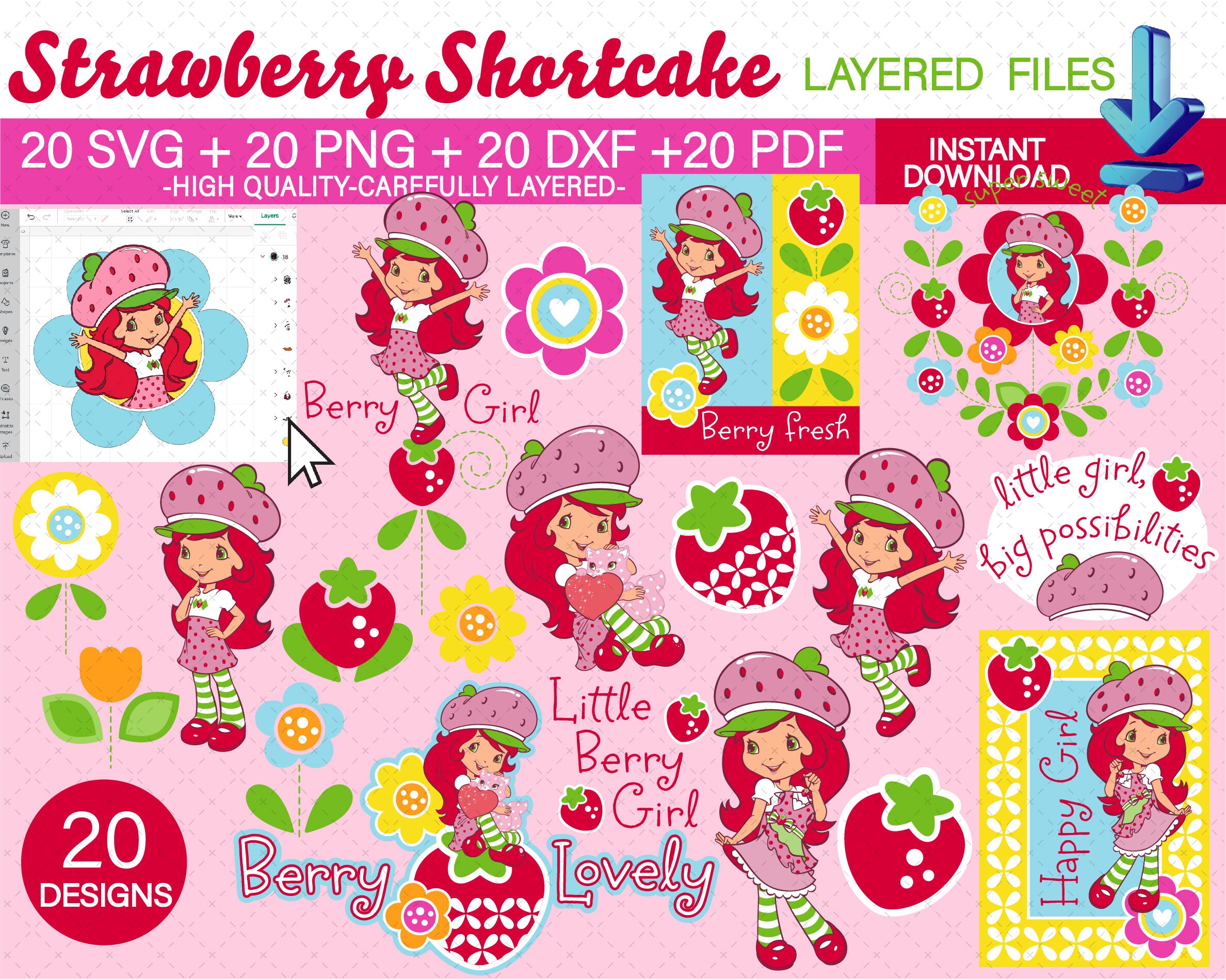 Strawberry Shortcake Background Png