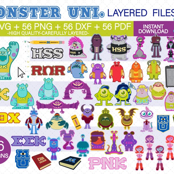 Monsters University Svg Party - Etsy Canada