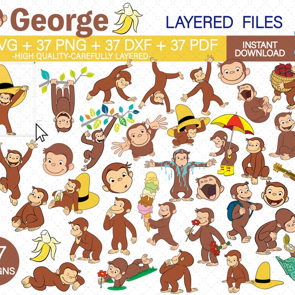 Curious George Decor - Etsy