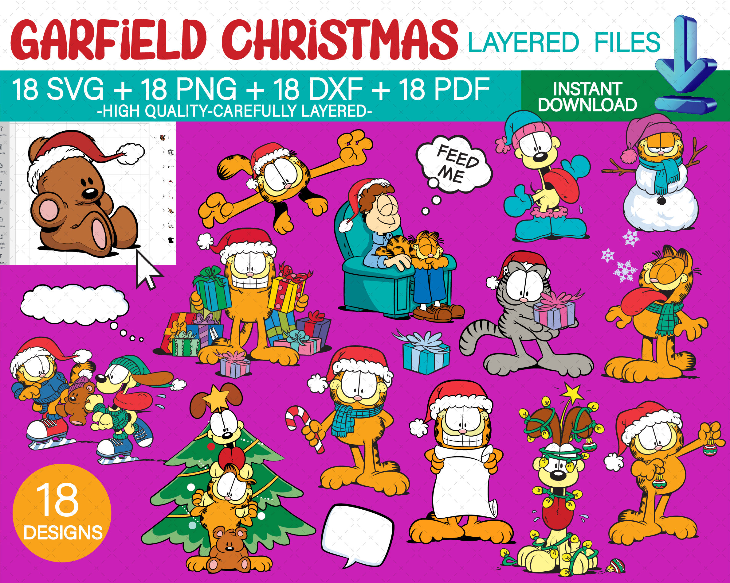 Garfield Christmas Wallpaper