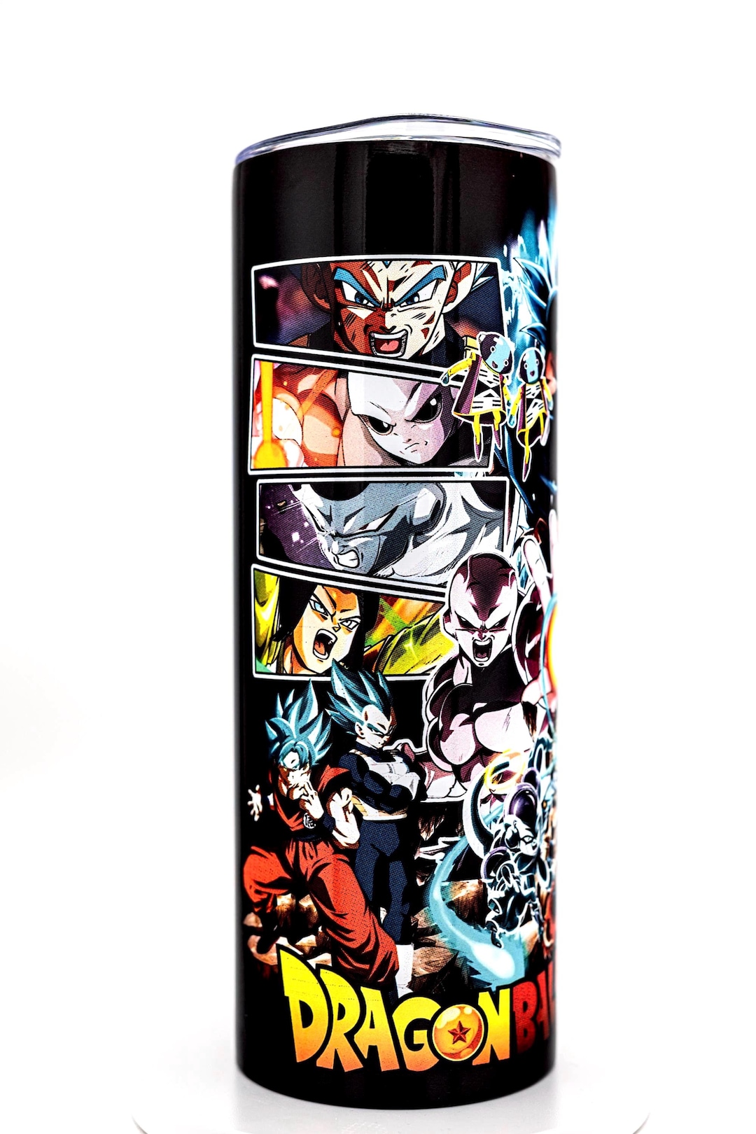 Dragon Ball Super 20oz Skinny Tumbler Stainless Steel Insulated Travel ...