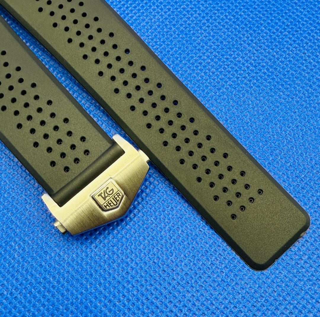 22mm-24mm Handmade Rubber Tag Heuer Strap Band Fit Tag Watches - Etsy