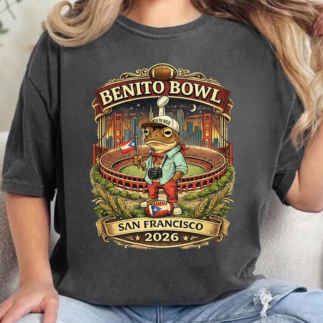 Benito Bowl Coqui Frog Shirt, Puerto Rico Tee, Bunny Halftime Show ...