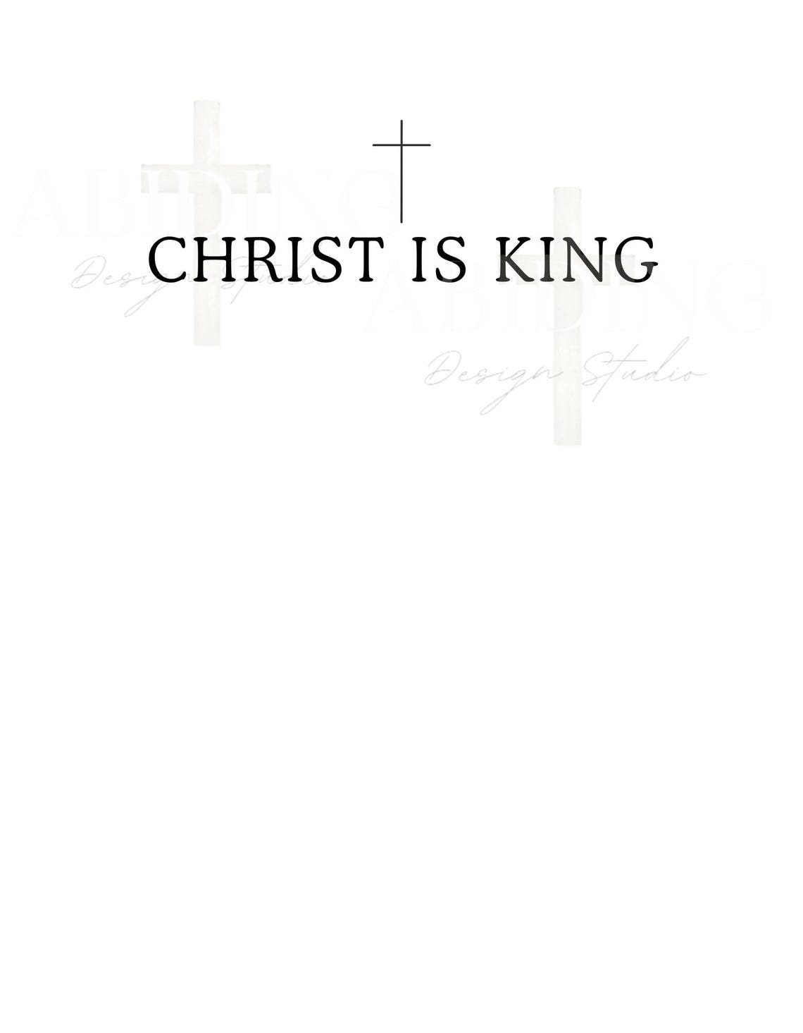 Christ is King Christian Art | Jesus Print (digital Download) - Etsy