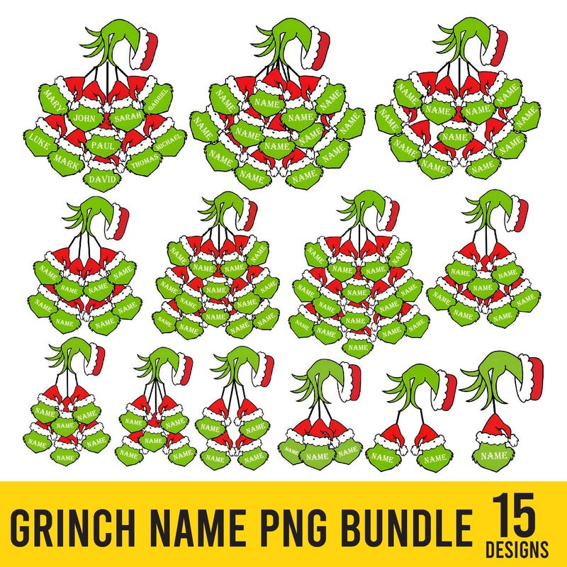 Mano del grinch para imprimir - Etsy México