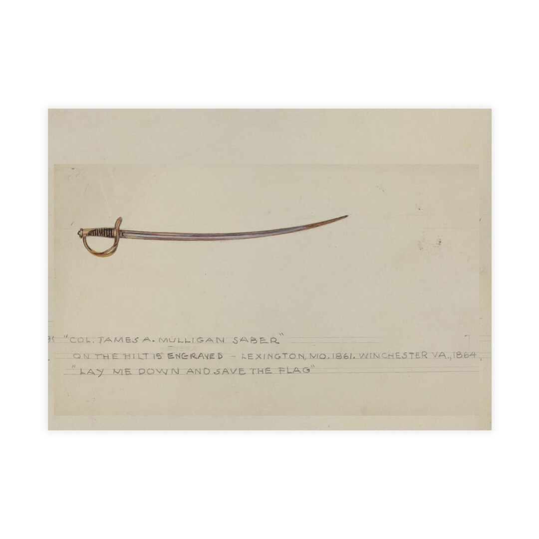 Union Saber Post Cards - Set of 10 - Etsy