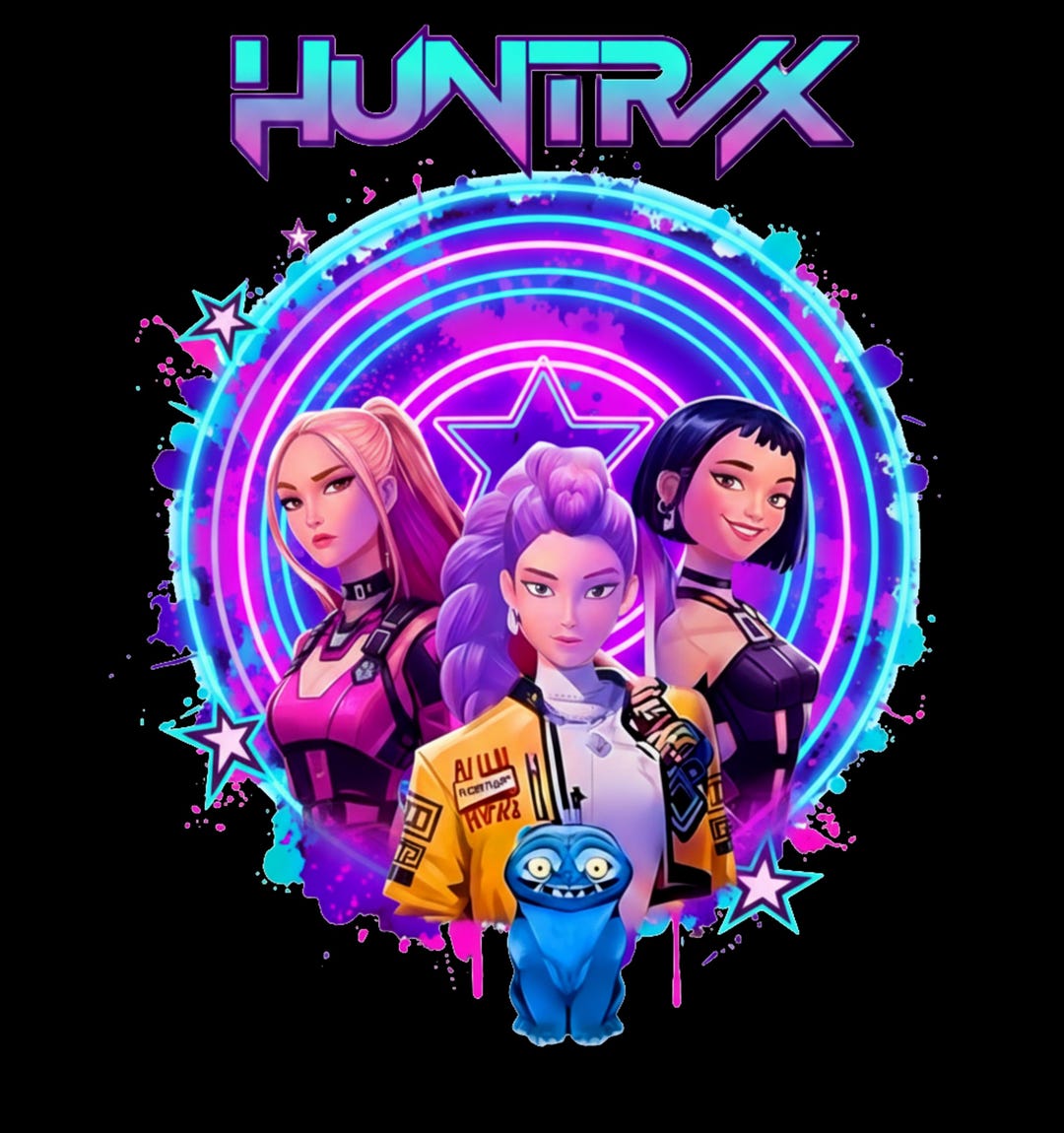 Huntrix PNG ,k-pop Demon Hunters Fan Art, Saja Boys PNG, Derpy Tiger ...