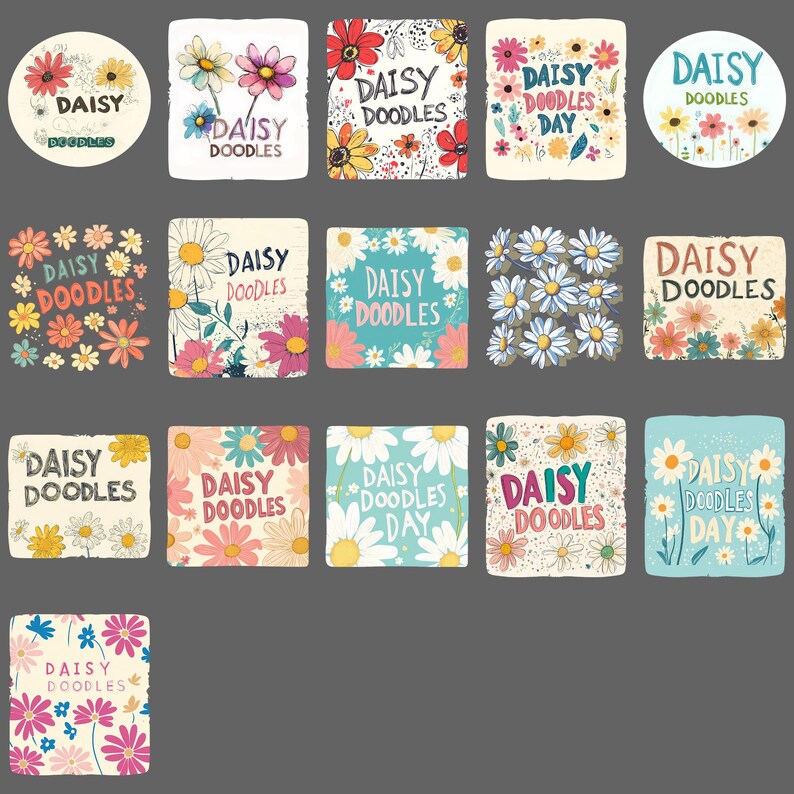 Daisy Cuddles PNG, Funny Wildflower Gardening Clipart, Cute Retro ...