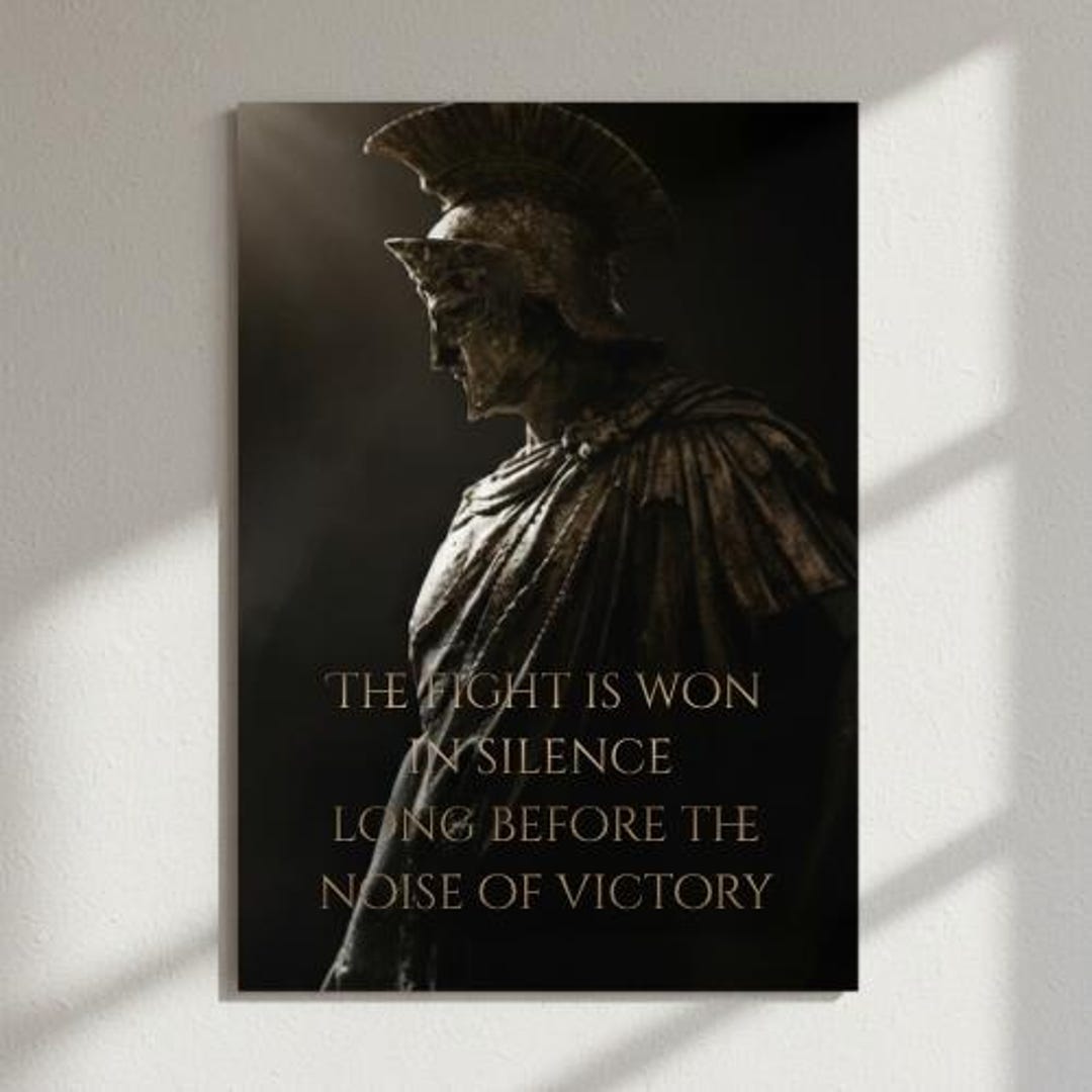 Stoic Motivational Quote Poster - Etsy