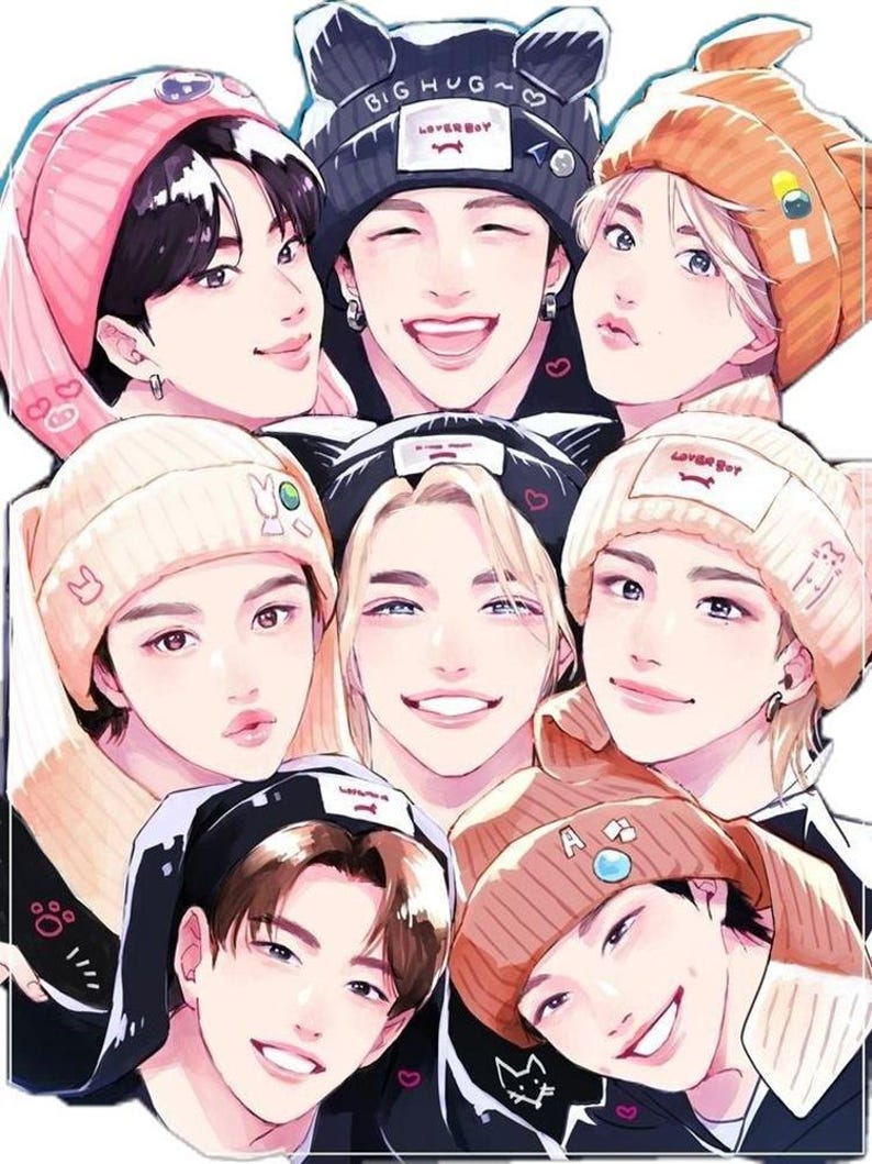 Stray Kids Kpop Diamond Painting Kit, 5D Full Drill DIY Hobby - Etsy