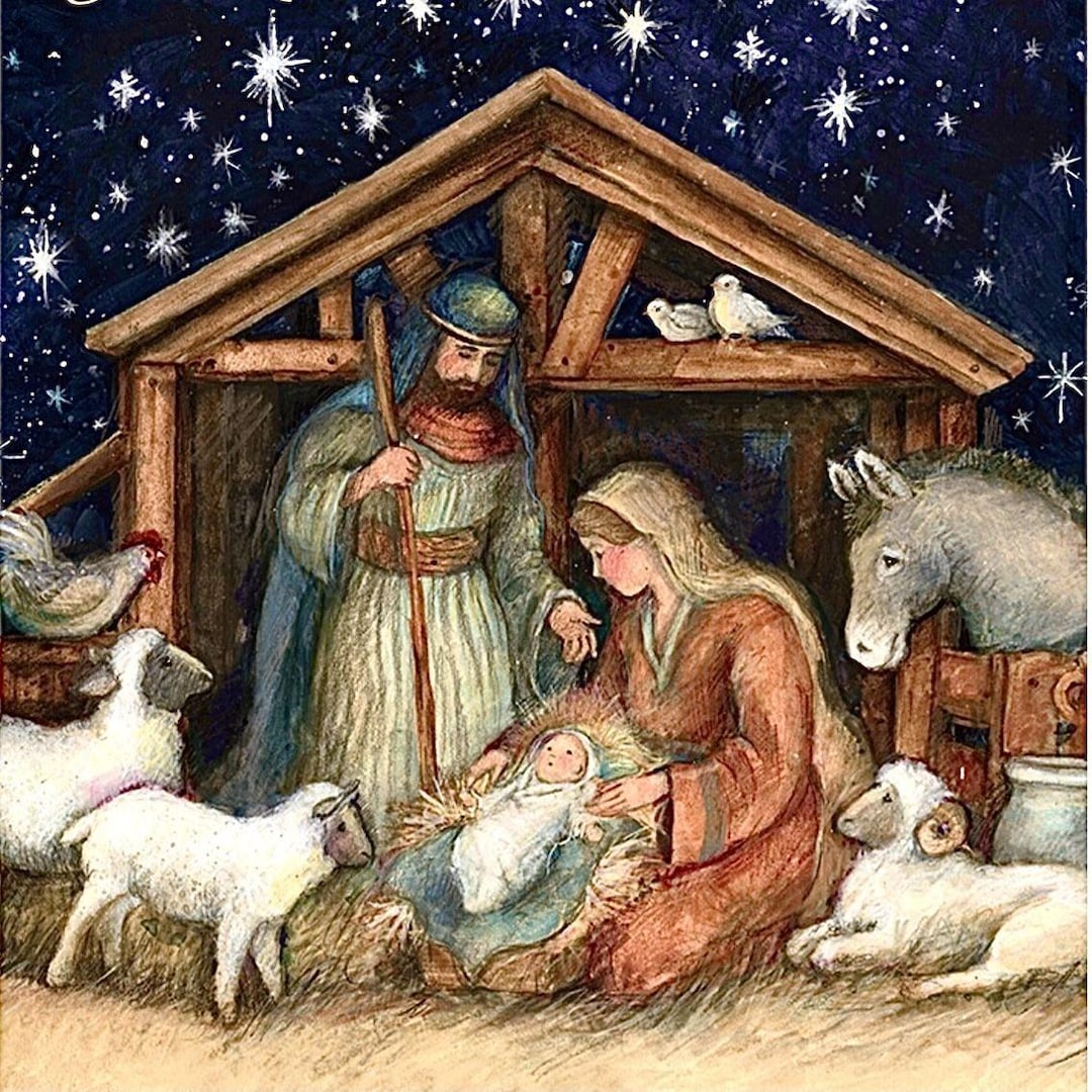 Nativity Scene Diamond Painting Kit, Full Drill DIY Hobby Gift - Etsy