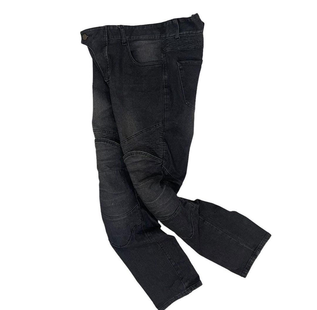 Vintage Volero Denim Style Riders Pants Biker Padded Motorcycle Pants ...