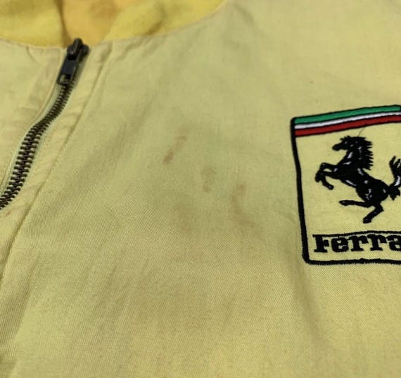Vintage 90s Ferrari AGIP Formula 1 Racing Team Bomber… - Gem