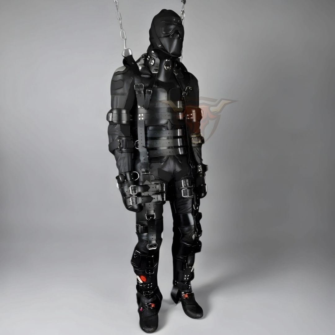 Heavy-duty Leather Full Body Bondage Suspension Harness – Extreme BDSM ...