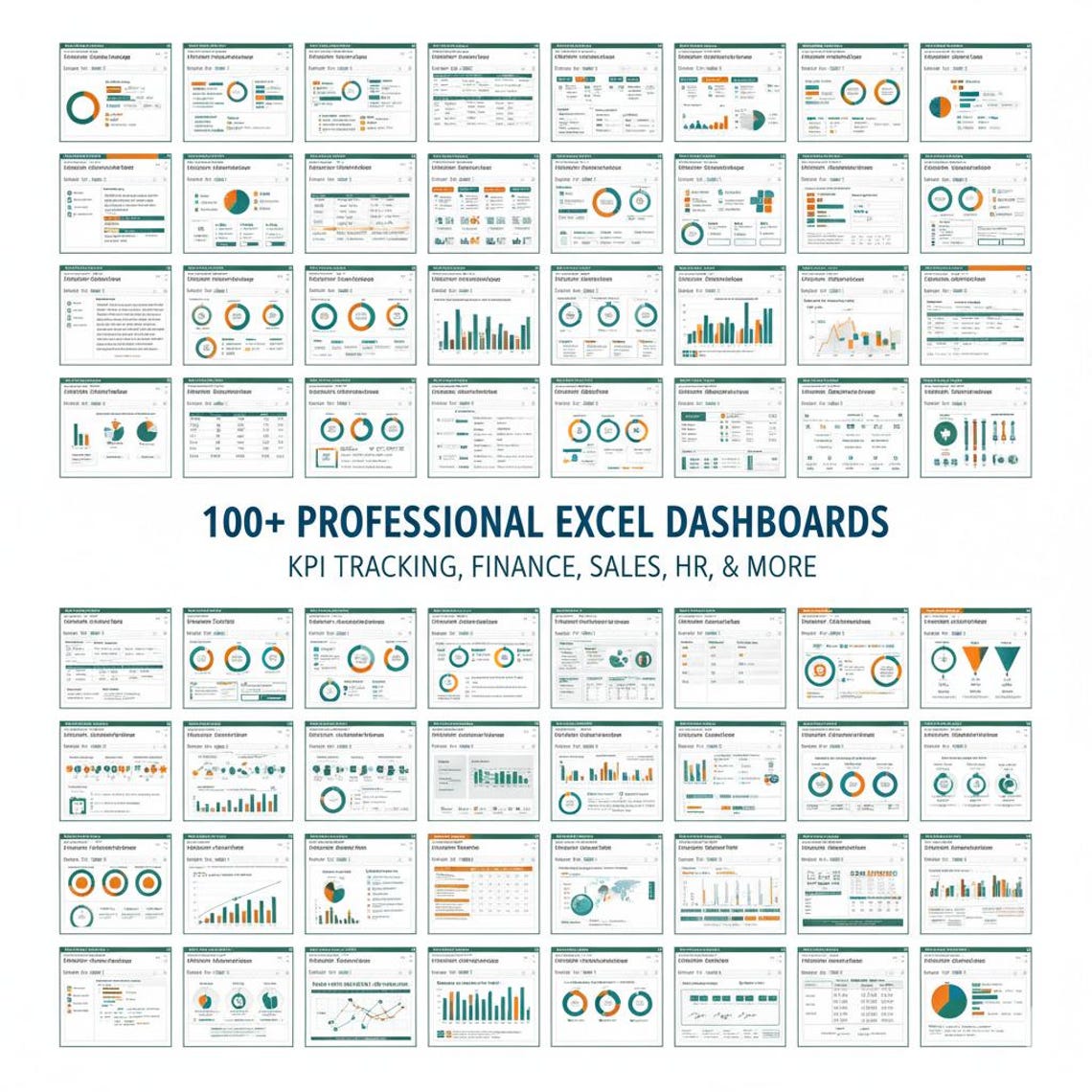 Ultimate Excel Dashboard Bundle | 100+ Editable Business & Finance ...