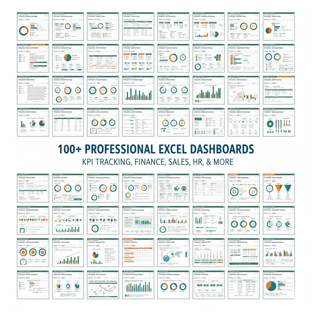 Ultimate Excel Dashboard Bundle | 100+ Editable Business & Finance ...