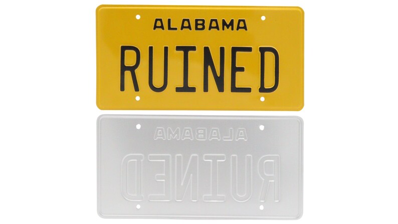 Alabama Custom License Plate – Personalized Embossed Metal Car Tag ...