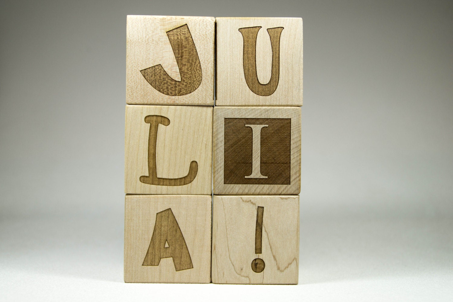 Personalized Wood Name Blocks Letter Custom Blocks for Nursery, Baby ...