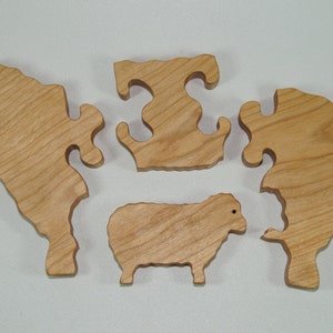 Wooden Sheep Puzzle, Wooden Sheep Toy, Sheep Puzzle, Sheep Toy, Wooden ...