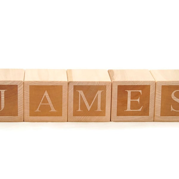 Wooden Letter Blocks Etsy