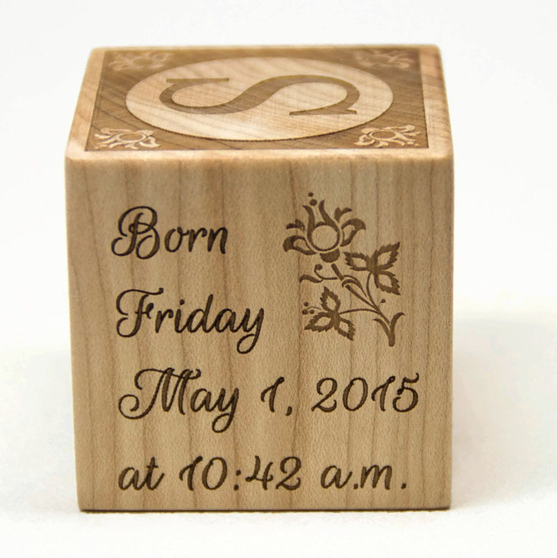 Wooden Baby Block Baptism Gift Baby Shower Personalized - Etsy