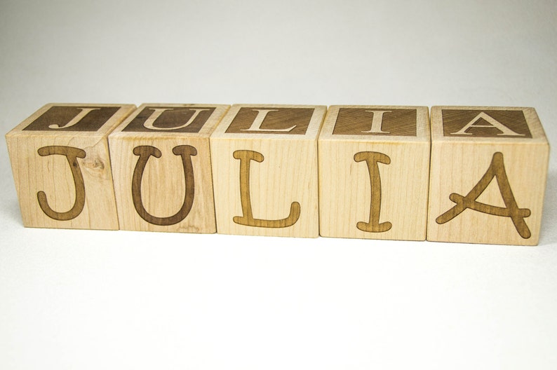 Personalized Wood Name Blocks Letter Custom Blocks for | Etsy