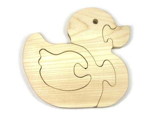 Wooden Duck Puzzle Wooden Duck Toy Duck Puzzle Duck Toy | Etsy