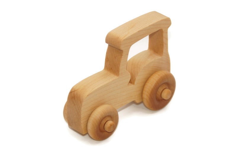 Wooden Tractor Push Toy | Etsy