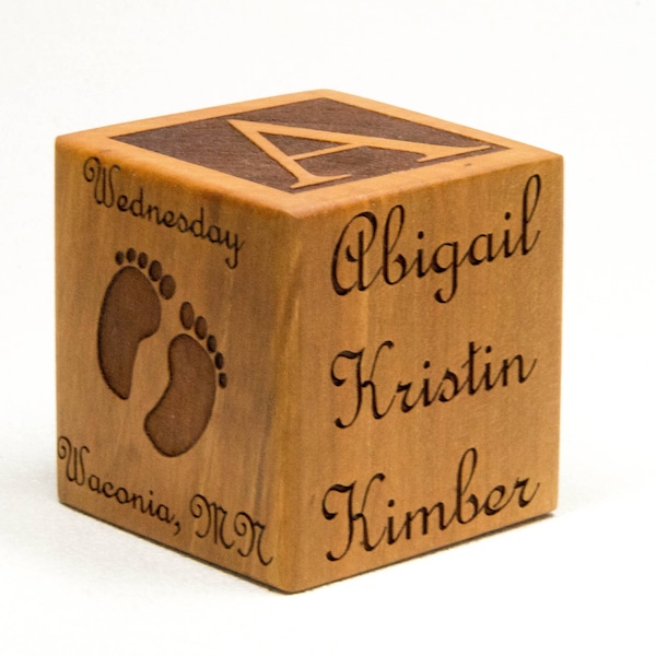 Wooden Baby Blocks - Etsy