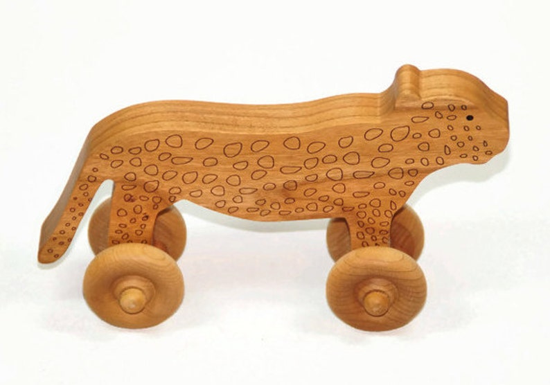Wooden Toy Car Leopard Wood Car Toddler Toy Car | Etsy