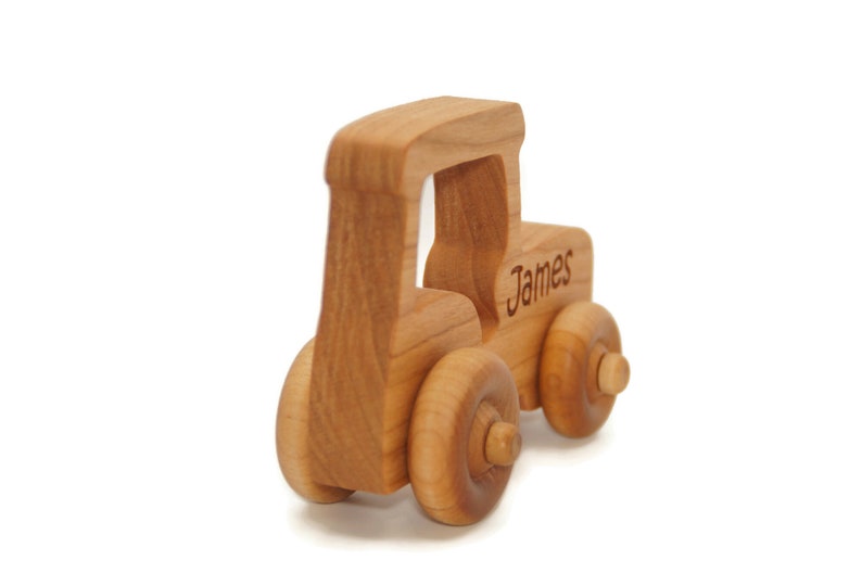 Wooden Tractor Push Toy | Etsy