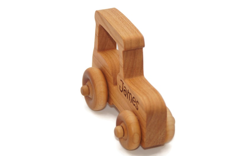 Wooden Tractor Push Toy | Etsy